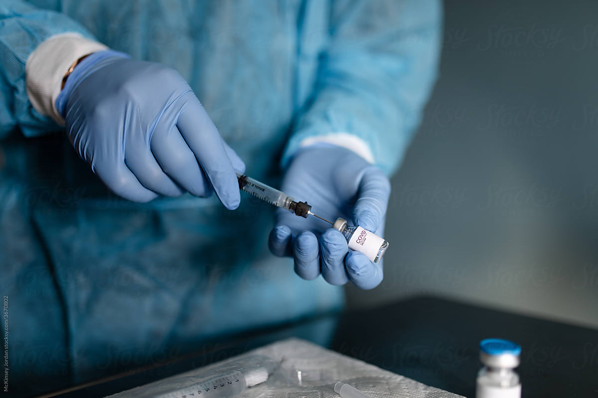 "Closeup View Of Vaccine Preparation" by Stocksy Contributor "McKinsey ...