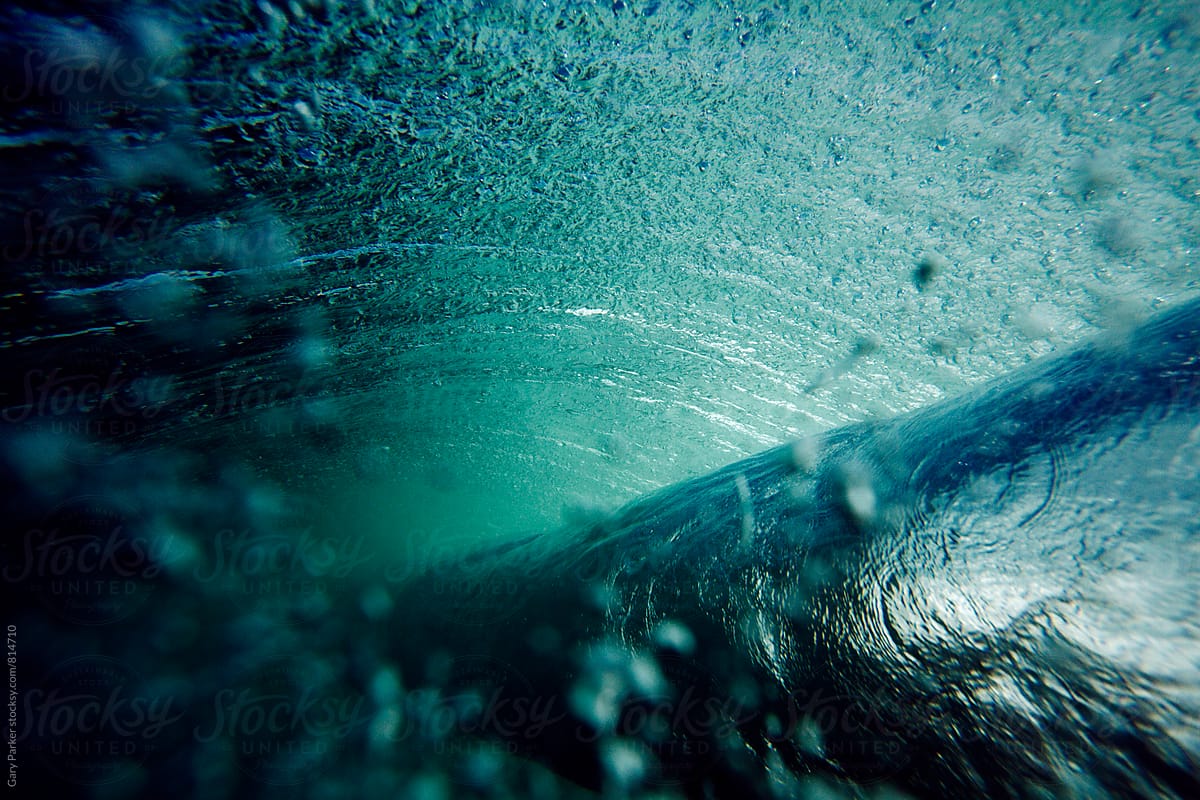 "Underwater Photo Of A Breaking Wave In The Ocean" by Stocksy ...
