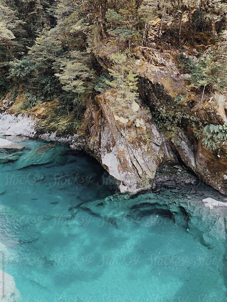 "Turquoise River In New Zealand" by Stocksy Contributor "Sidney ...