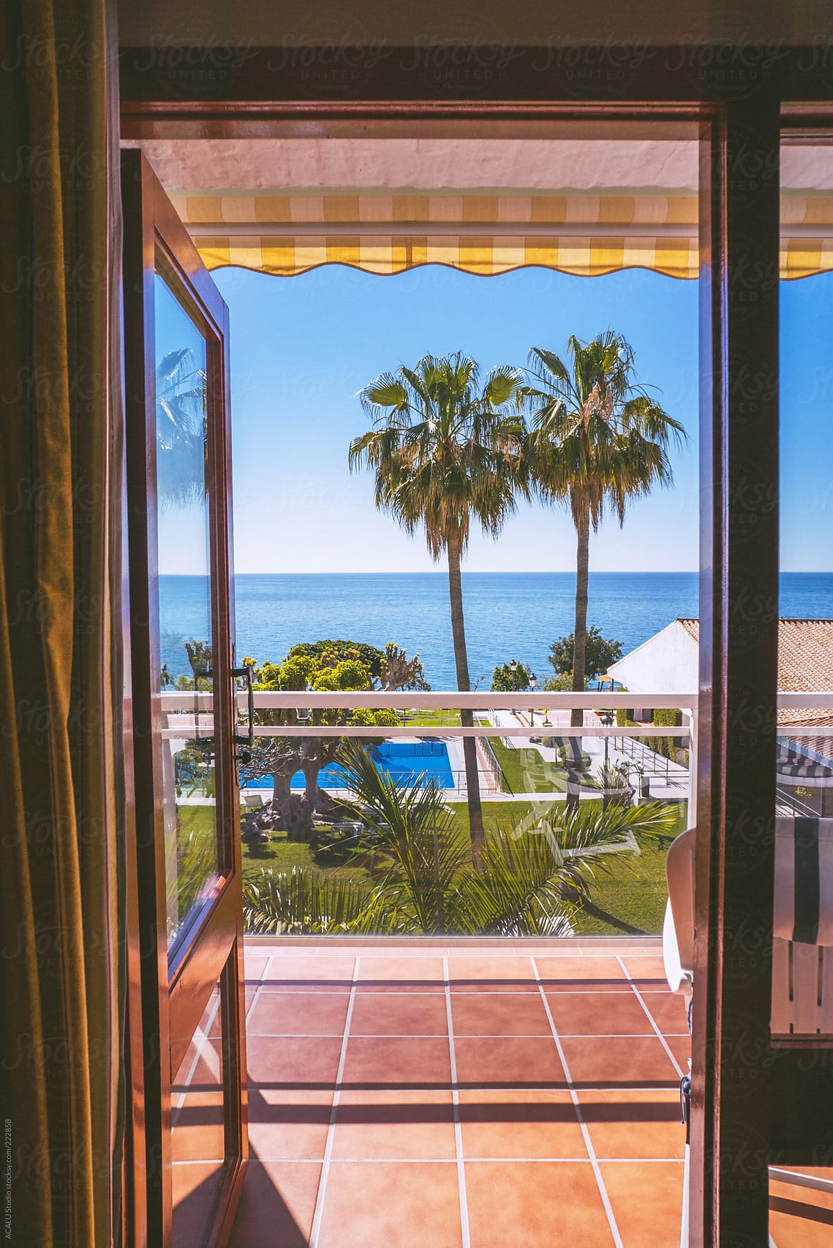 "View From Hotel Room To The Sea" by Stocksy Contributor "ACALU Studio ...