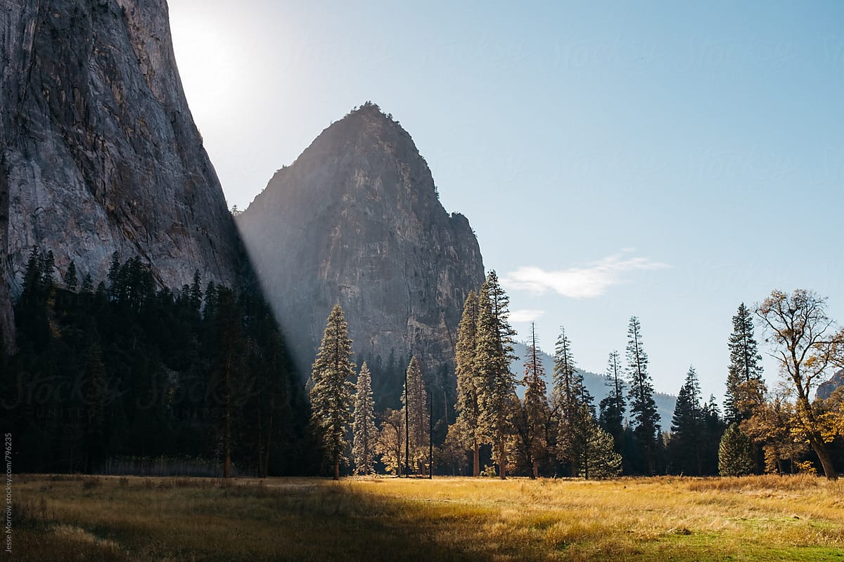 "Amazing Valley With Mountains And Golden Light" by Stocksy Contributor ...