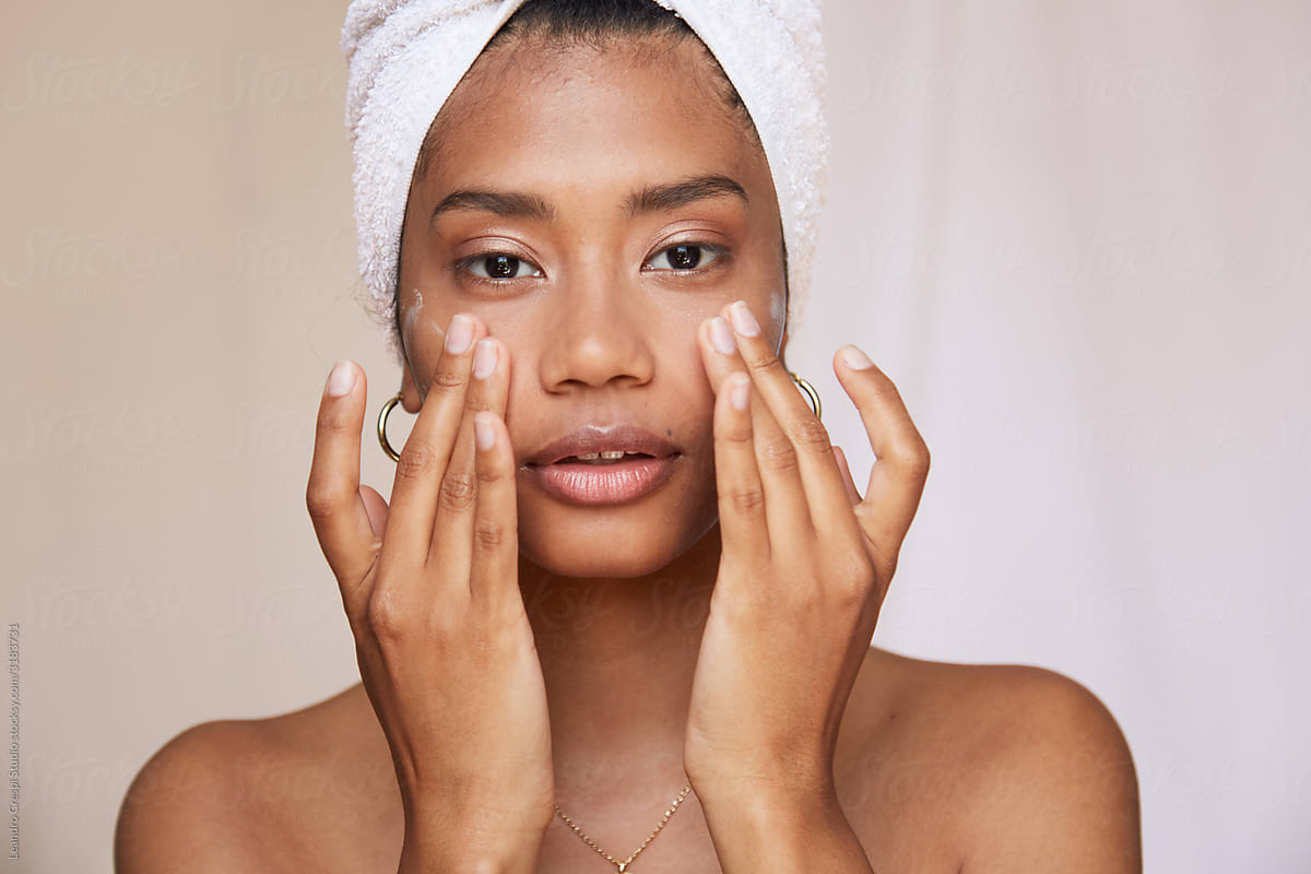 "Stunning Girl Applying Serum To Her Face" by Stocksy Contributor ...