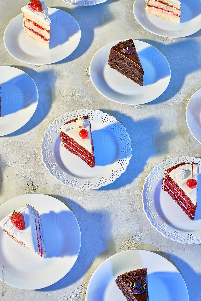 "Mid Century Pop Art Diner Cakes" by Stocksy Contributor "SKC" - Stocksy