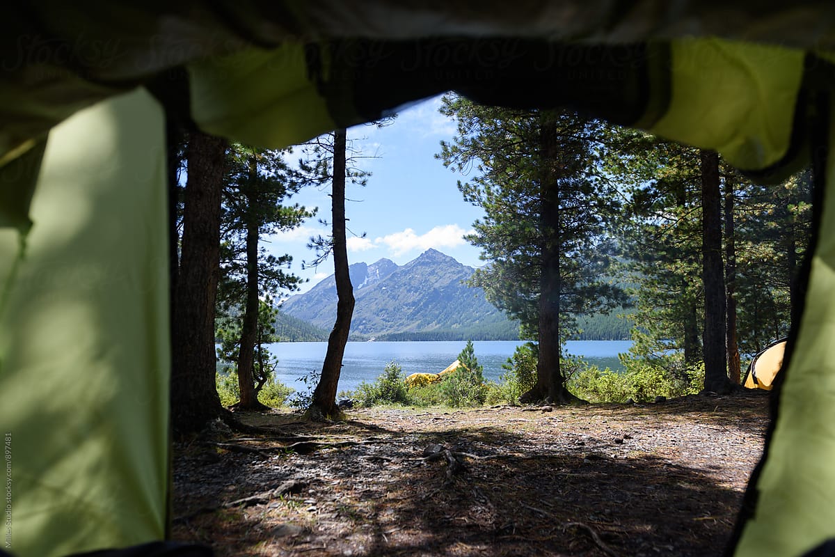 "View From Tent" by Stocksy Contributor "Milles Studio" - Stocksy