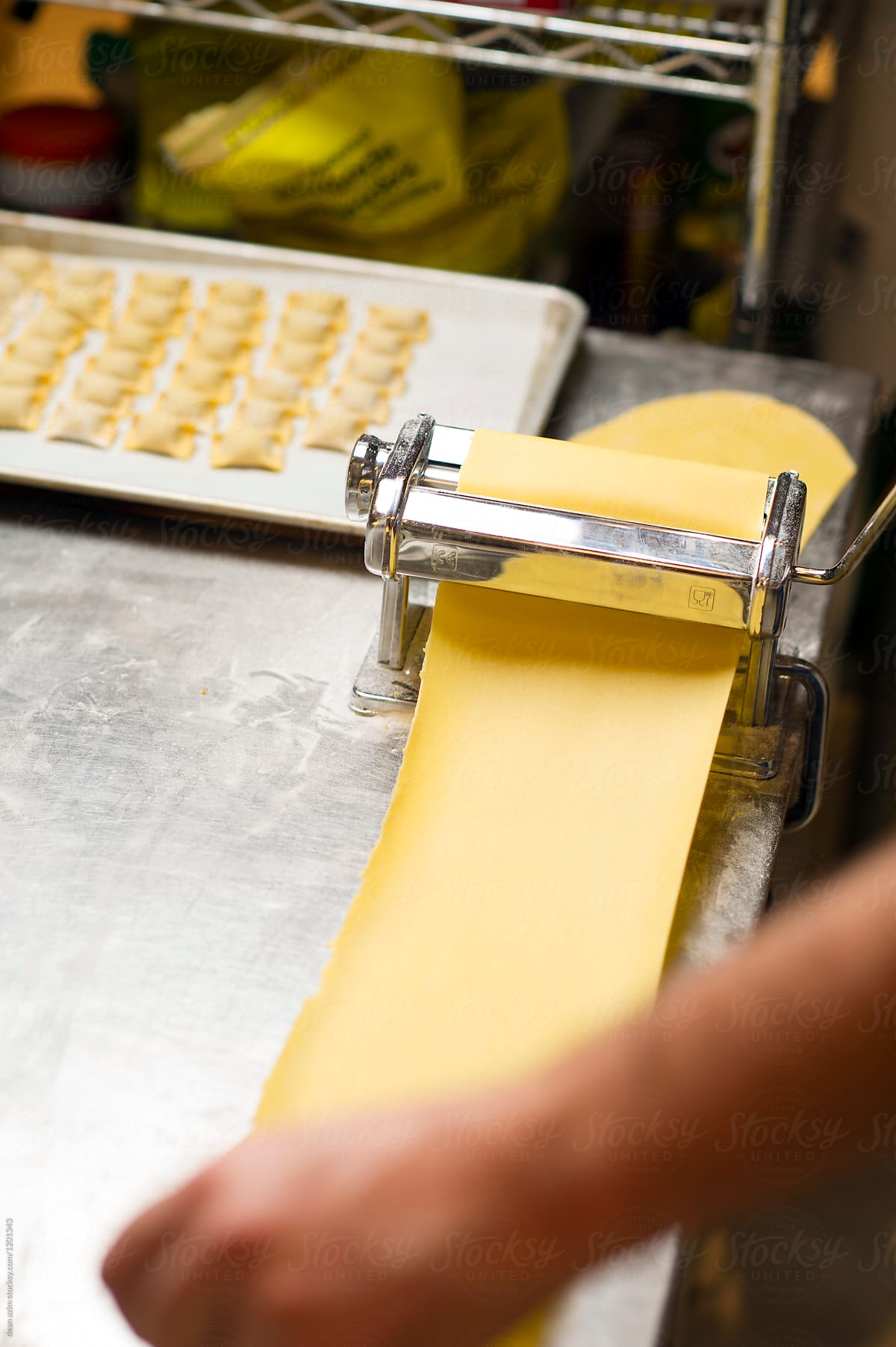 "Chef Making Fresh Pasta" by Stocksy Contributor "dean azim" - Stocksy