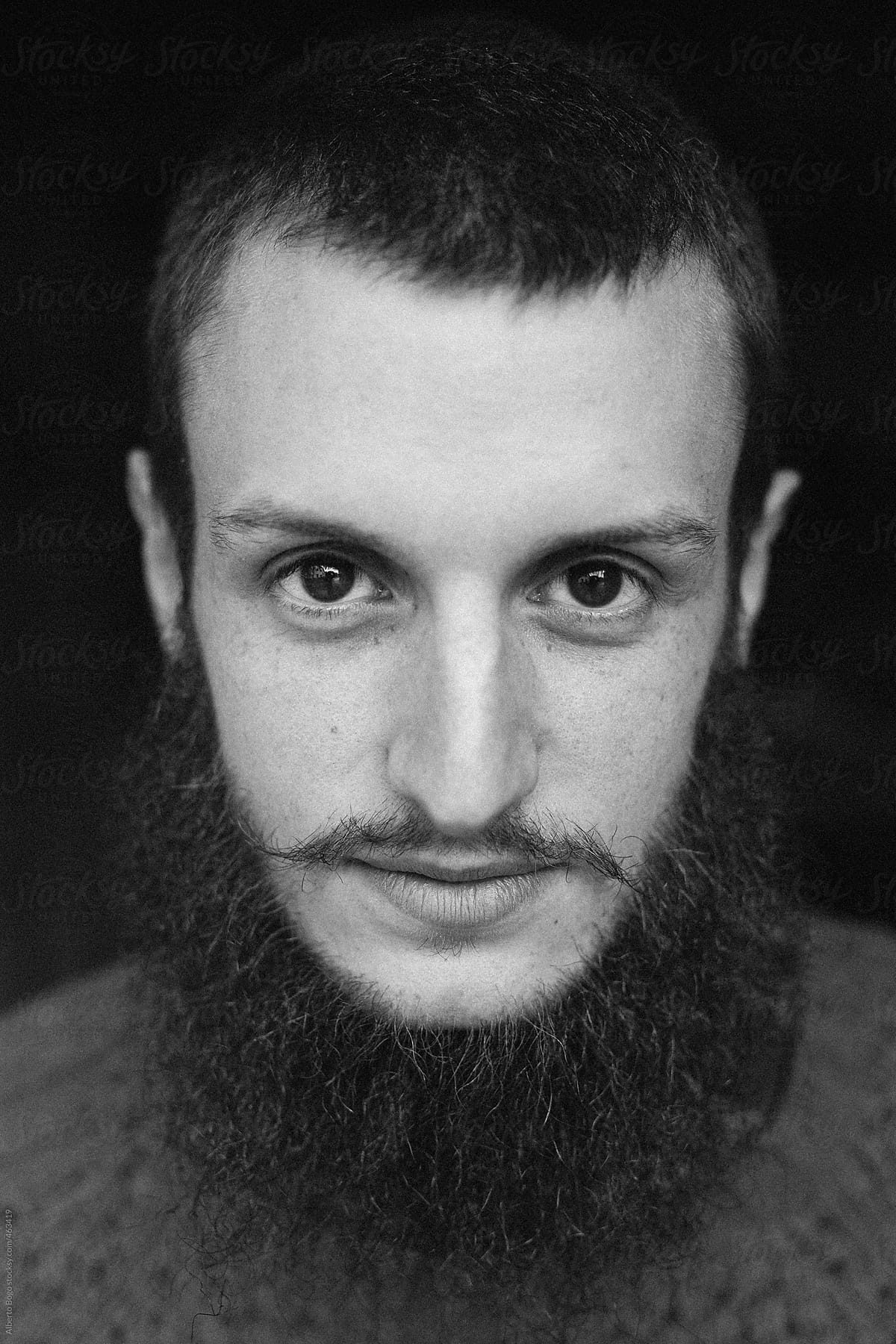 "Portrait Of Young Man With Long Beard" by Stocksy Contributor "Studio ...