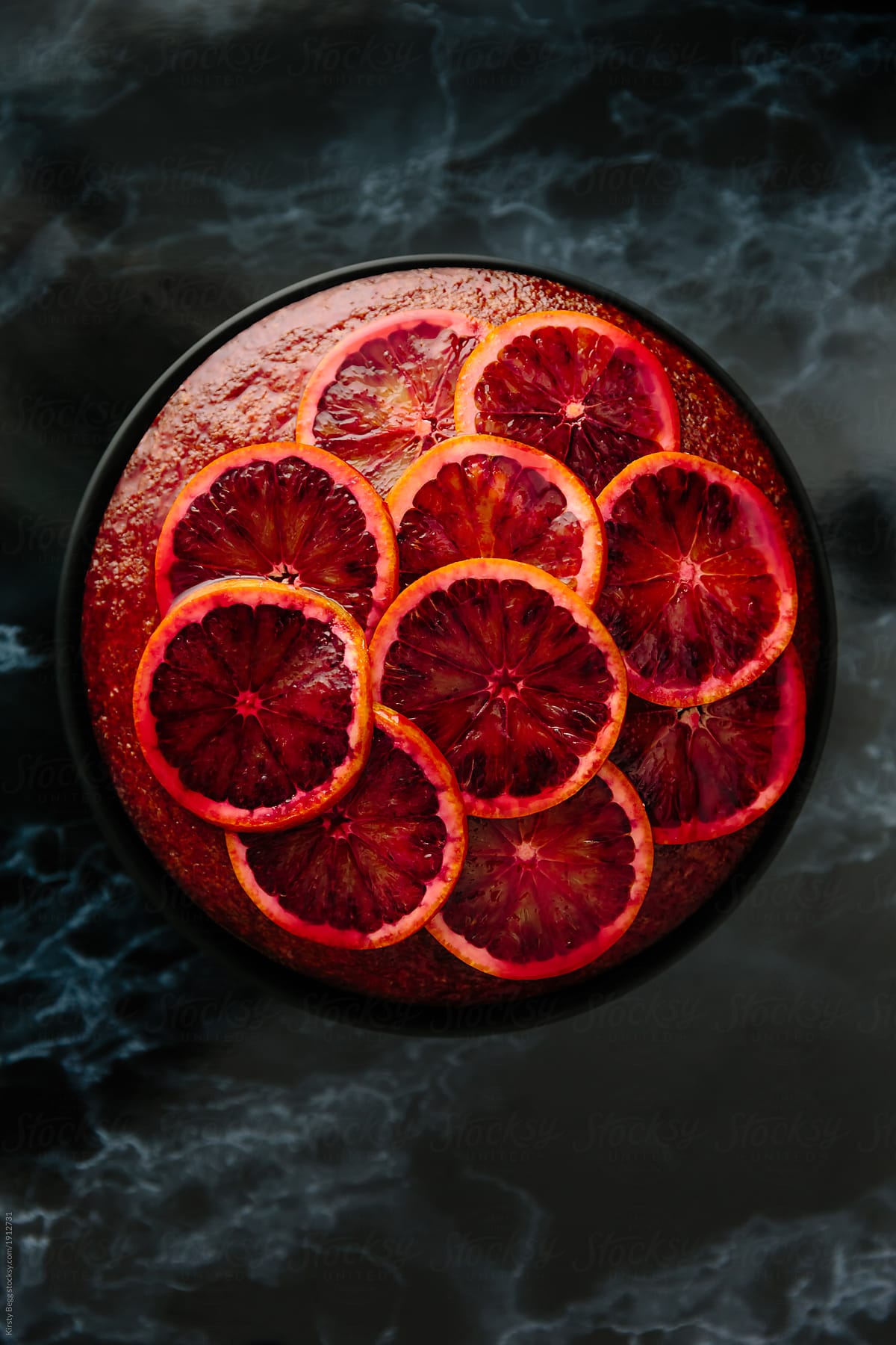 "Red Orange Syrup Glazed Cake From Above" by Stocksy Contributor ...