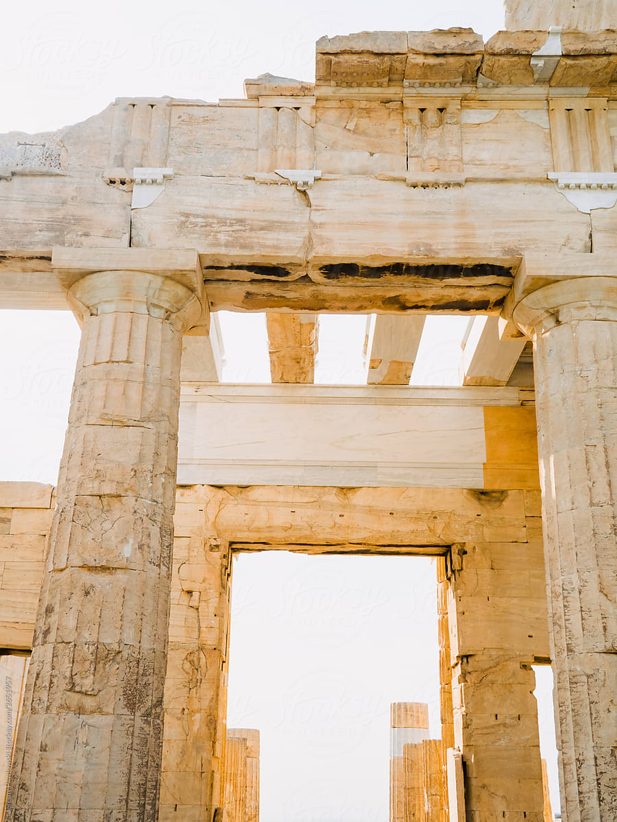 "Acropolis Beams In Athens Greece" by Stocksy Contributor "J. Anthony ...