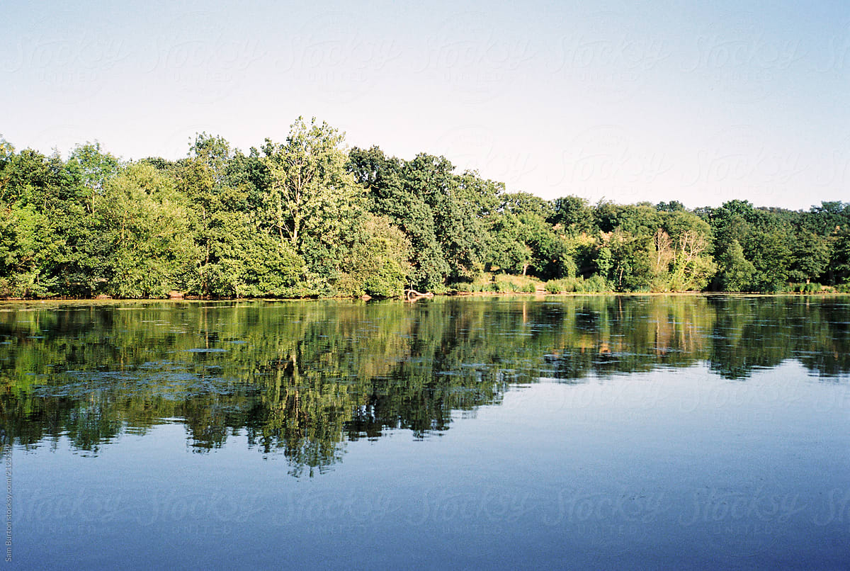 "Lake Reflection" by Stocksy Contributor "Sam Burton" - Stocksy