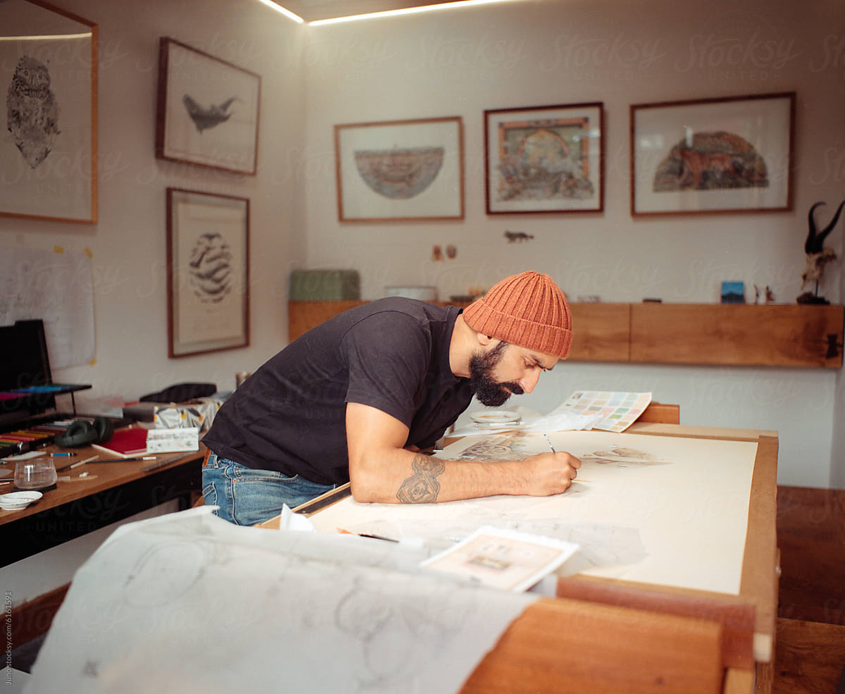 "Professional Artist Studio" by Stocksy Contributor "Juno" - Stocksy