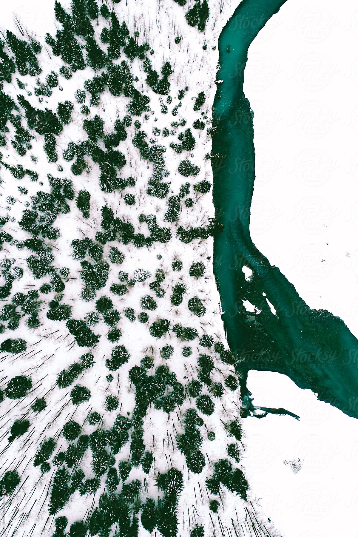 "Frozen Alaska Winter Drone" by Stocksy Contributor "Jake Elko" - Stocksy