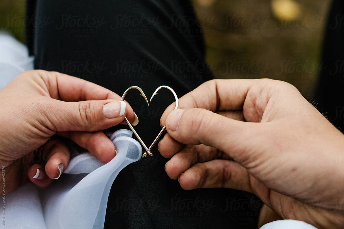 "Heart Shaped Fishing Hooks" by Stocksy Contributor "Akela - From Alp ...