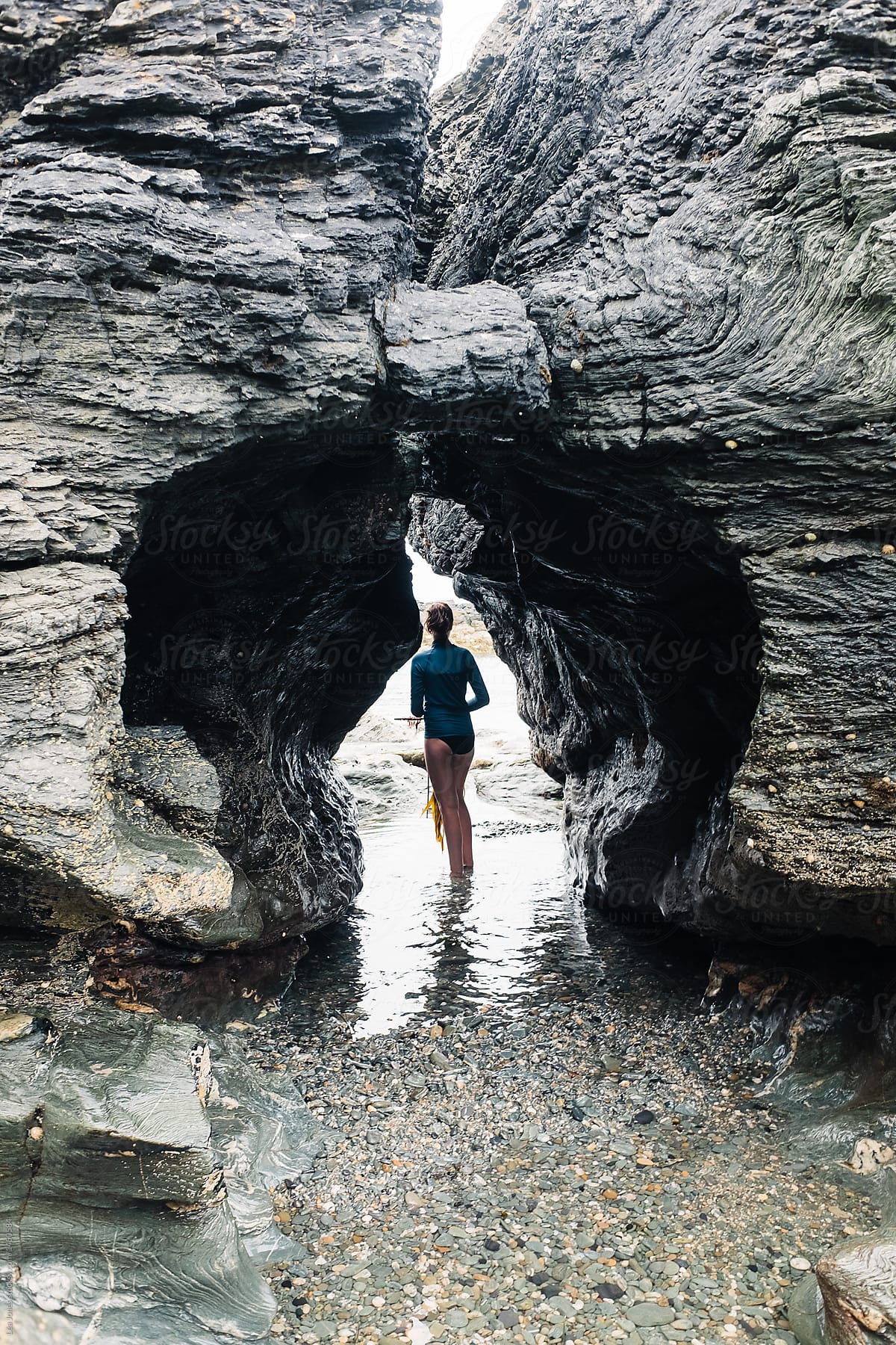 "Kids Catching Crabs In A Cove By The Sea" by Stocksy Contributor "Lea ...