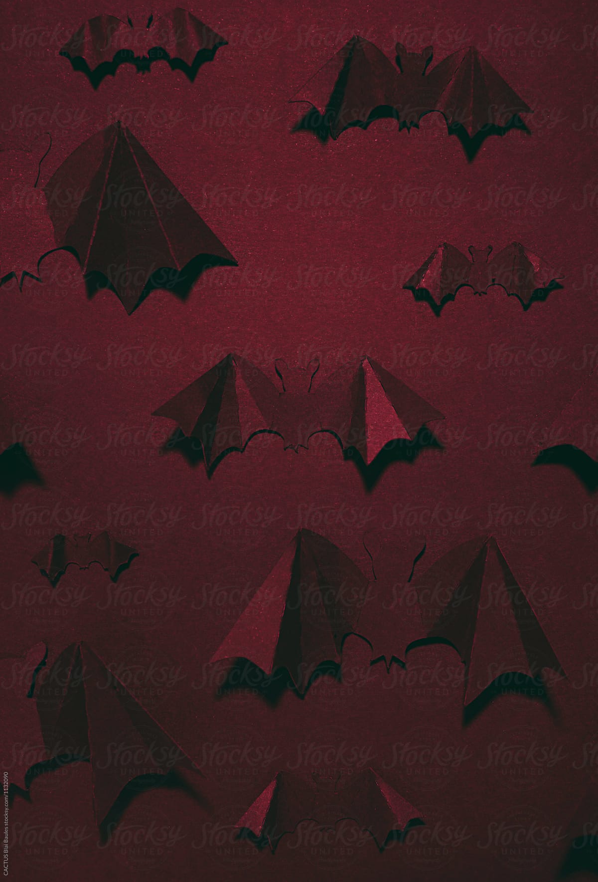 "Halloween Paper Bats" by Stocksy Contributor "CACTUS Creative Studio ...
