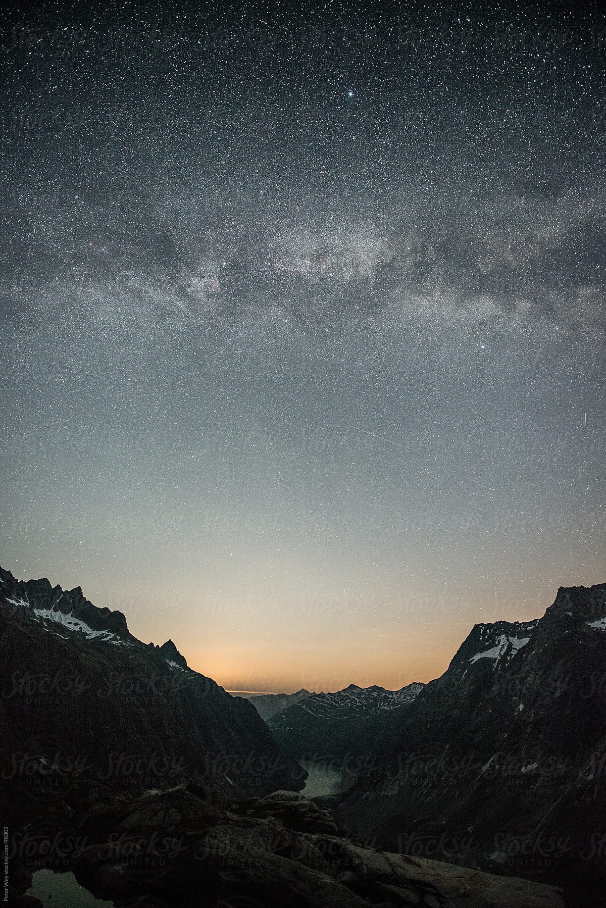 "Galaxy From SAC Lauteraar Mountain Hut" by Stocksy Contributor "Peter ...