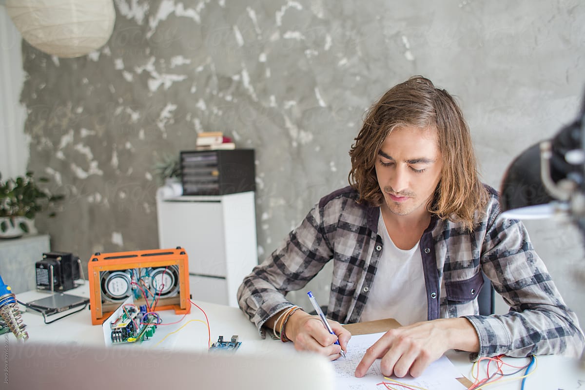 "Young Engineer Student Studying From Home" by Stocksy Contributor ...
