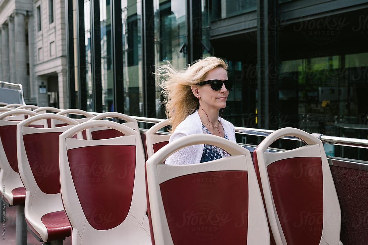 "Woman On Double Decker Bus" by Stocksy Contributor "Jeff Wasserman ...