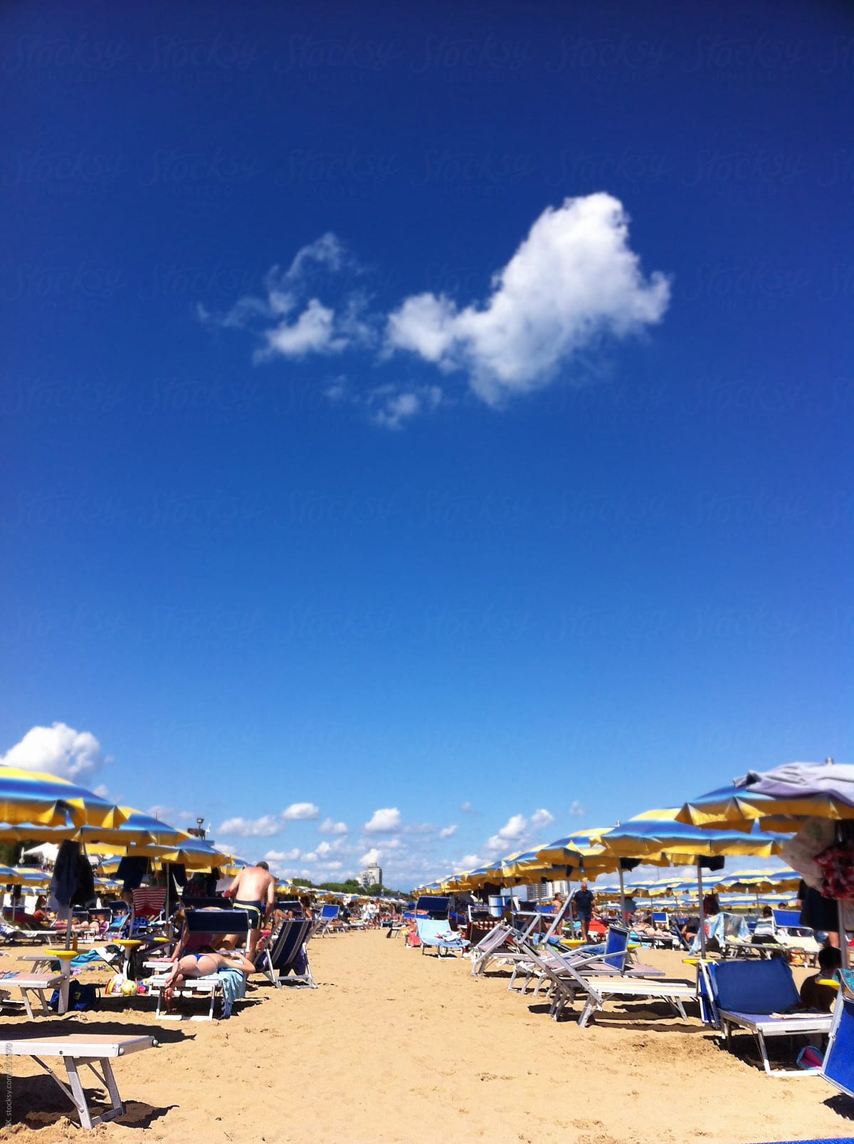 "Italian Summer Beach With Blue Sky" by Stocksy Contributor "Mattia ...