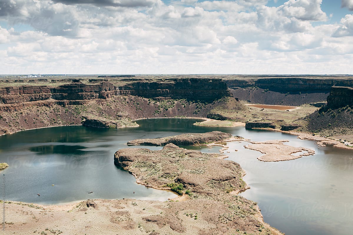 "View Of Scablands, Sun Lakes-Dry Falls State Park, WA, USA" by Stocksy ...