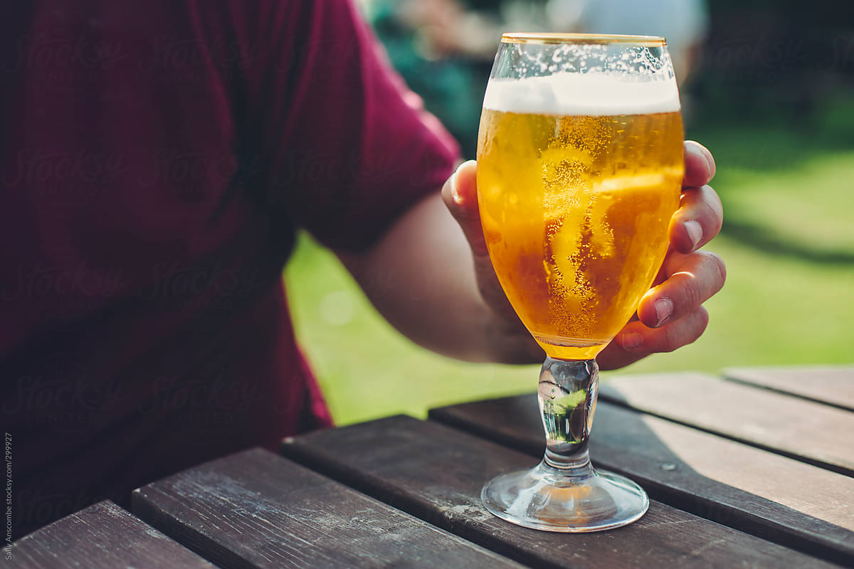 "Man With A Pint Of Lager" by Stocksy Contributor "Sally Anscombe ...