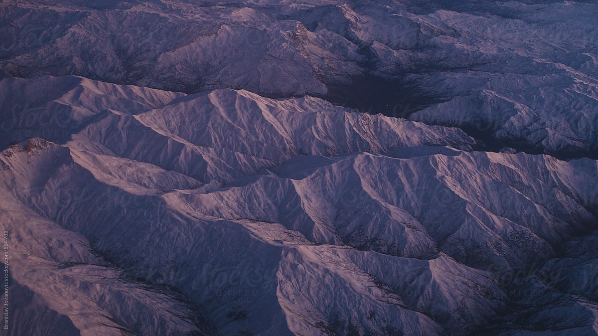 "Aerial View Of The Mountain Range" by Stocksy Contributor "B Krokodil ...
