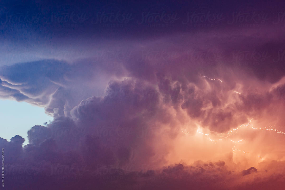"Storm Sunset" by Stocksy Contributor "Pardina Studio x Katya D" - Stocksy