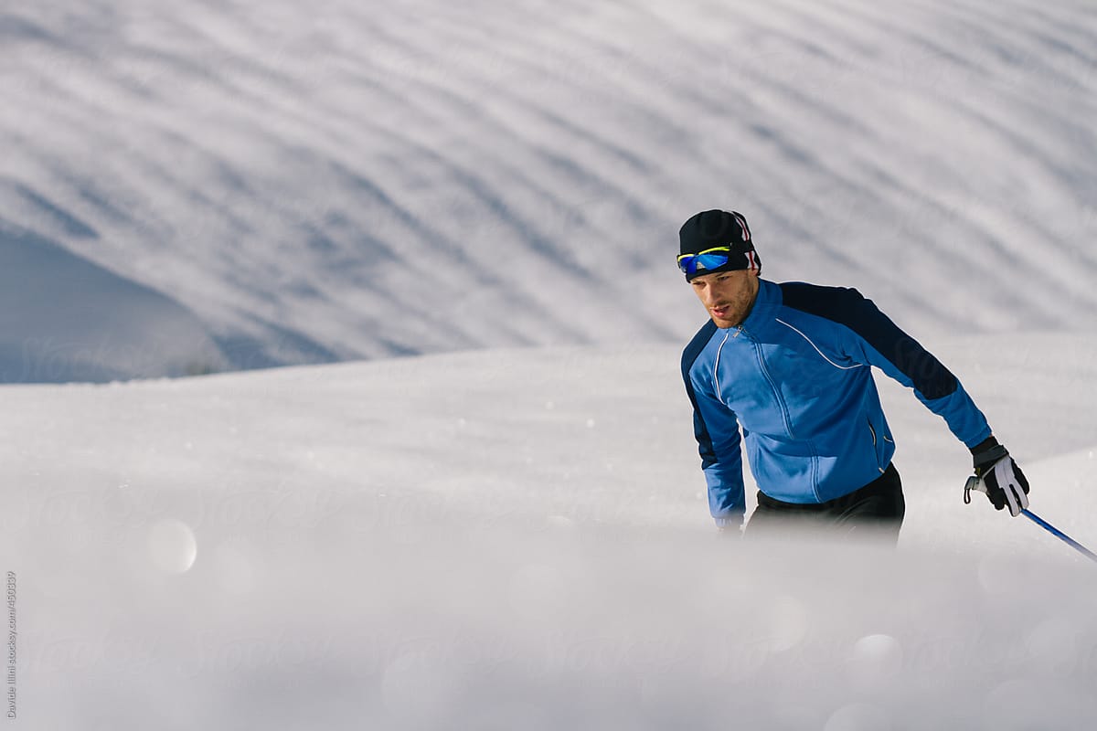 "Athlete Practice Cross-country Skiing" by Stocksy Contributor "Davide ...