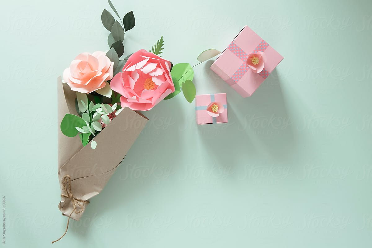 "Paper Flowers Bouquet" by Stocksy Contributor "Alita ." - Stocksy