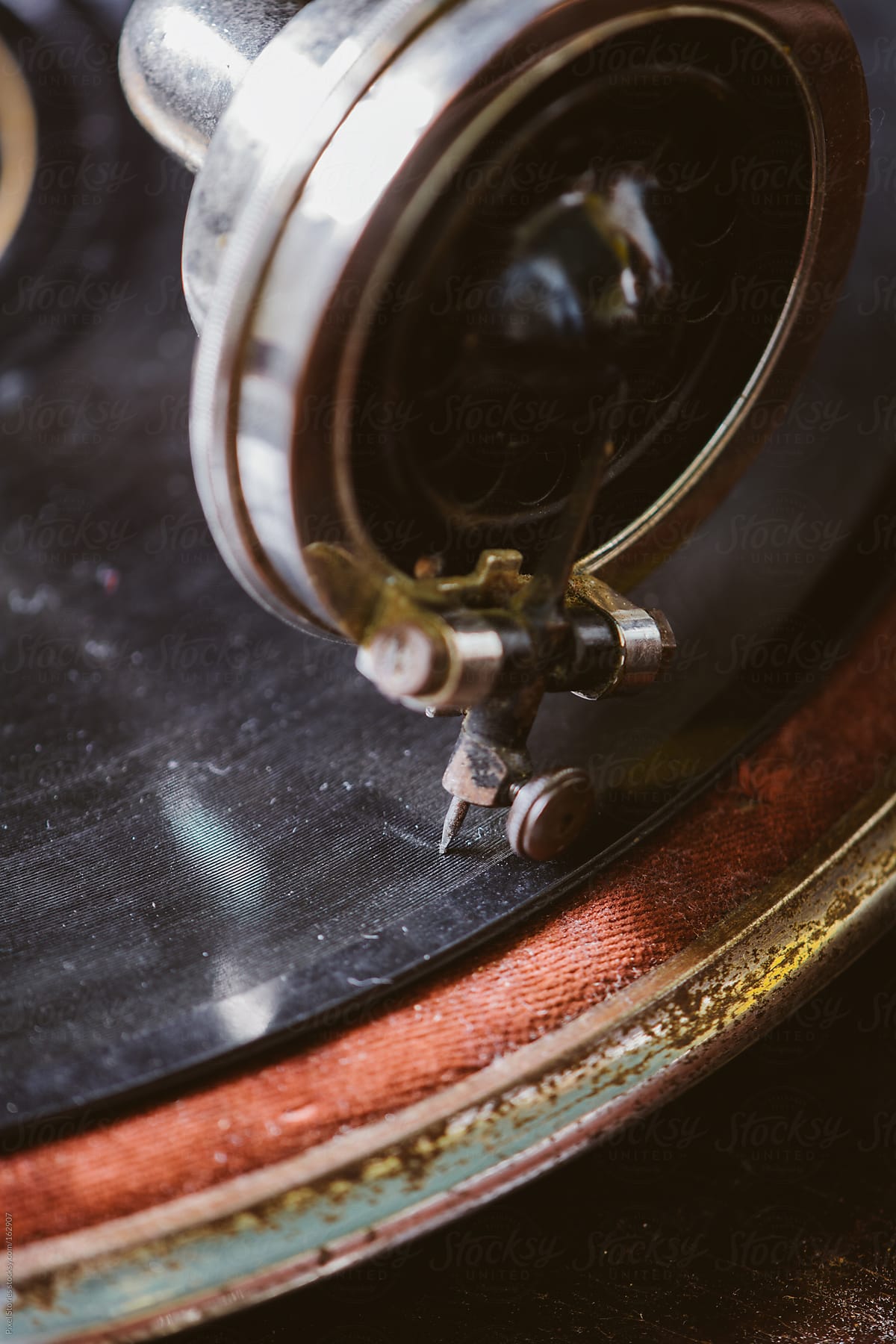 "Old Vintage Gramophone Record Player" by Stocksy Contributor "Sibila ...