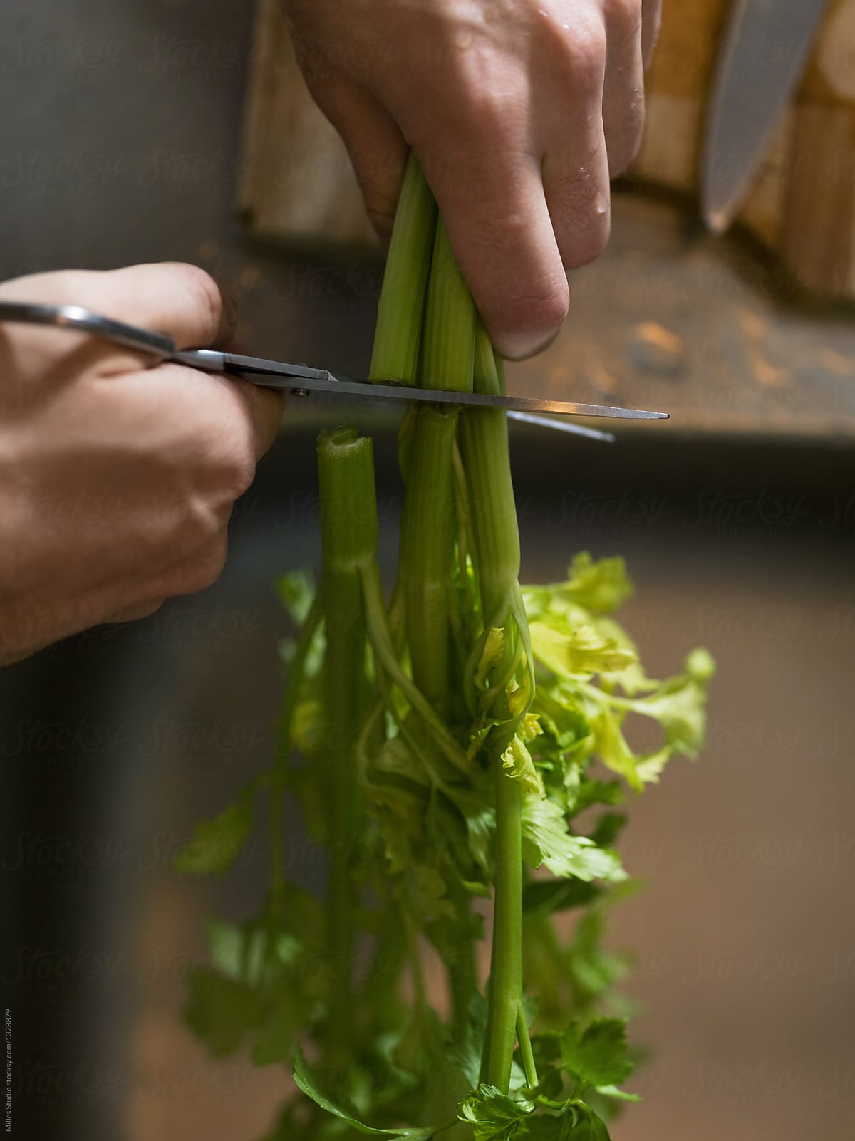 "Man Cutting The Green" by Stocksy Contributor "Milles Team" - Stocksy