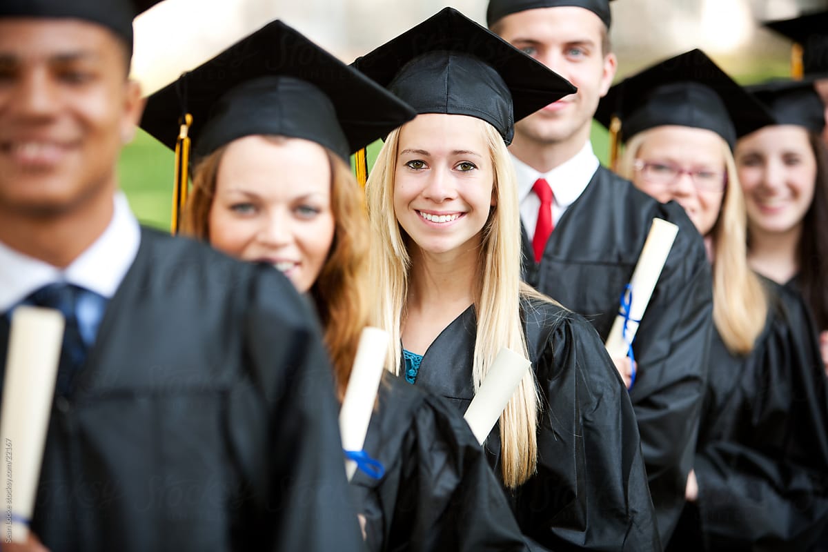 Graduation Girl Happy To Have Graduated Del Colaborador De Stocksy Graduation Girl Happy To Have Graduated Del Colaborador De Stocksy