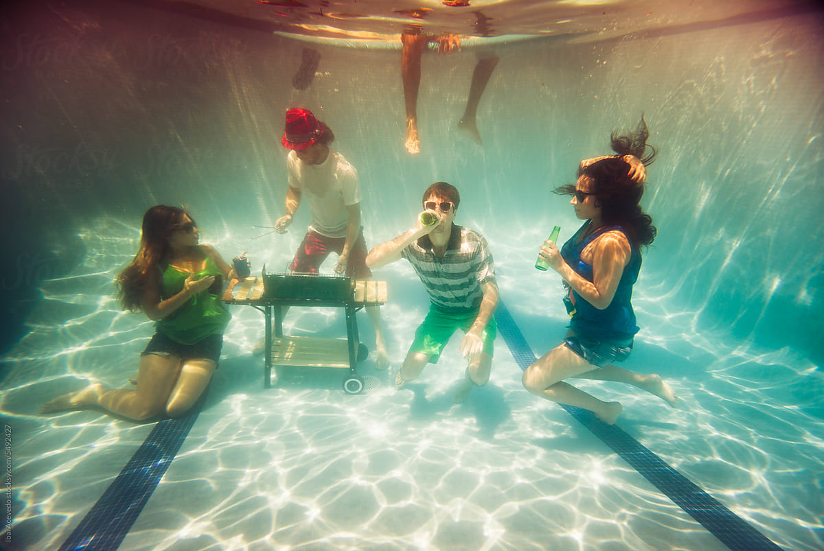 "Underwater Friends Barbecue" by Stocksy Contributor "Ibai Acevedo ...