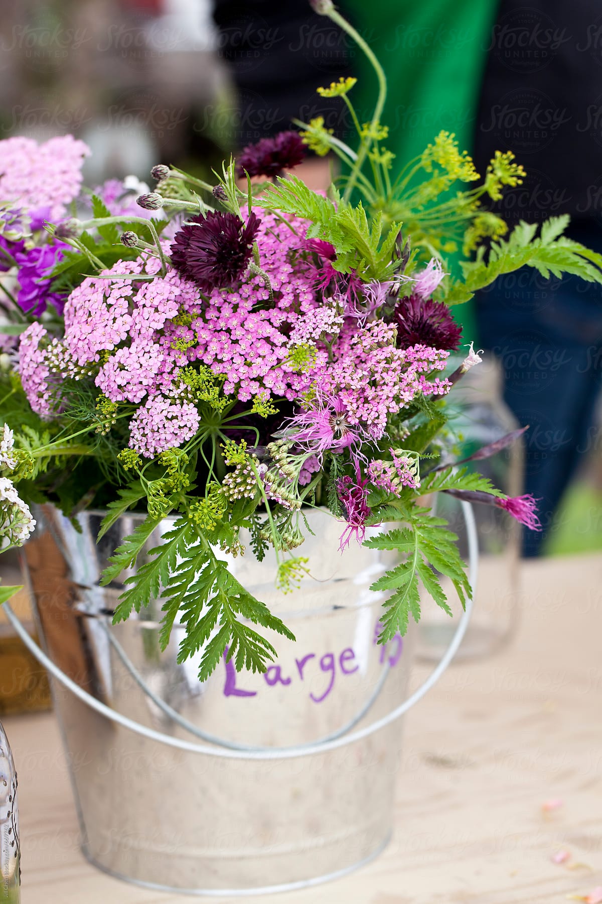 "Bucket Of Fresh Flowers" by Stocksy Contributor "Jill Chen" - Stocksy