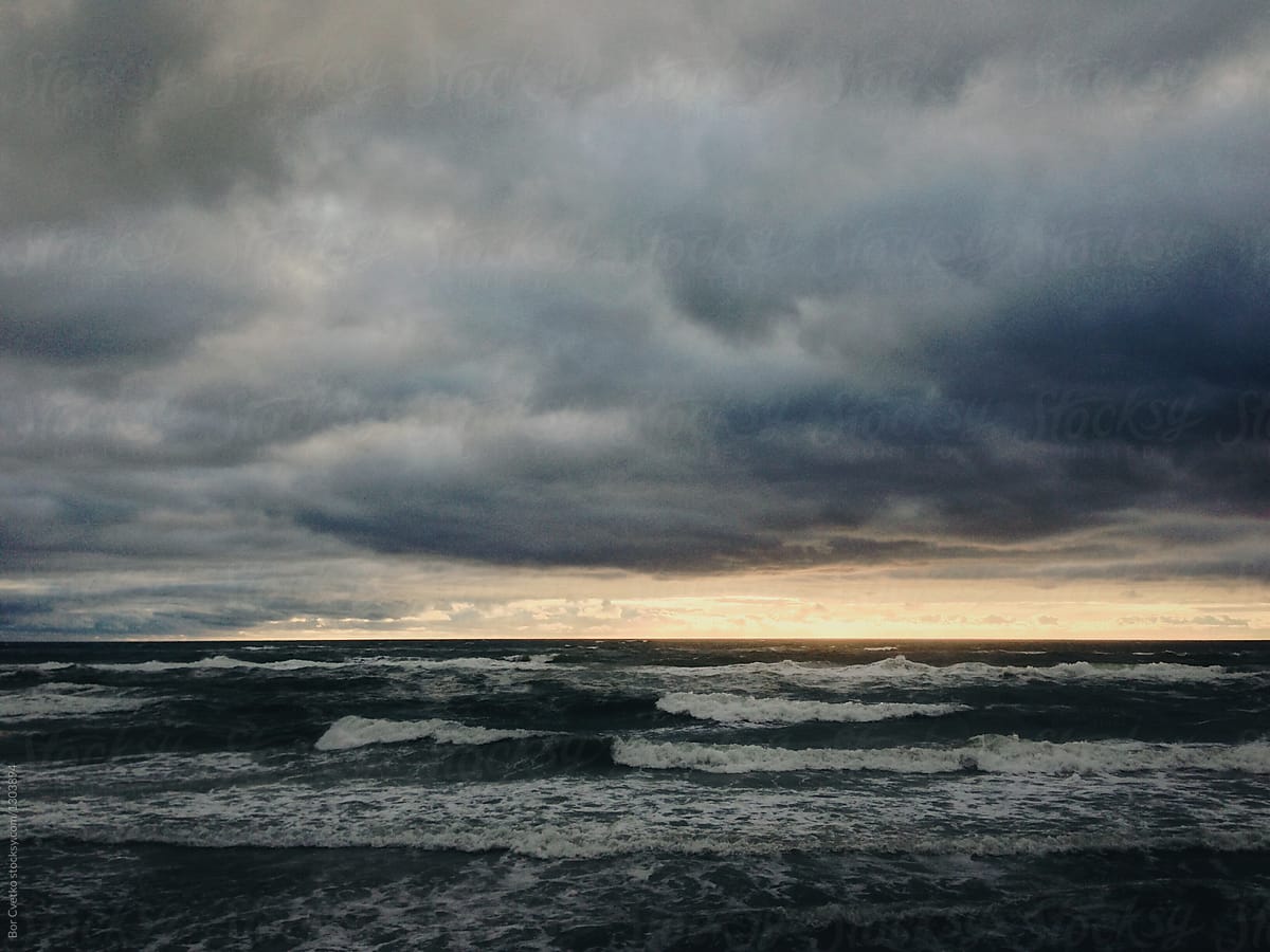 "Sunset Over The Sea" by Stocksy Contributor "Bor Cvetko" - Stocksy