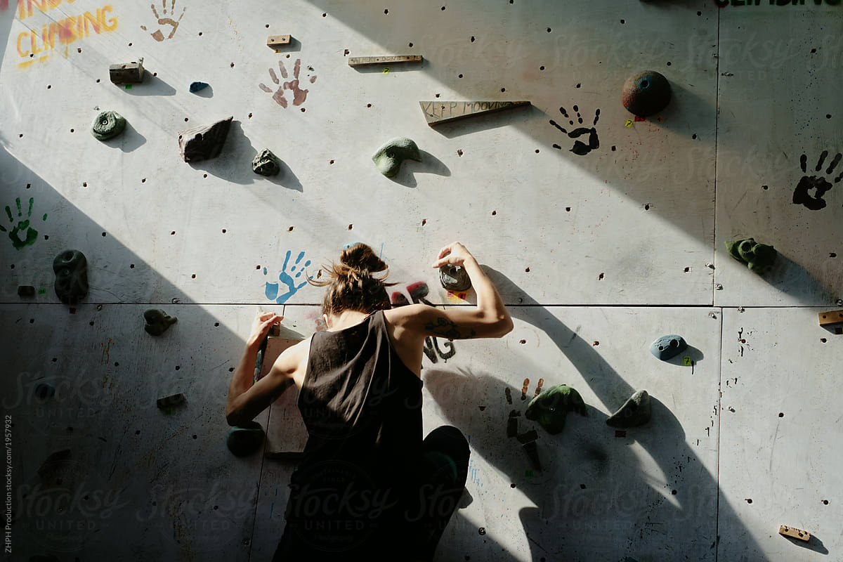 "Indoor Climbing" by Stocksy Contributor "Artem Zhushman" - Stocksy