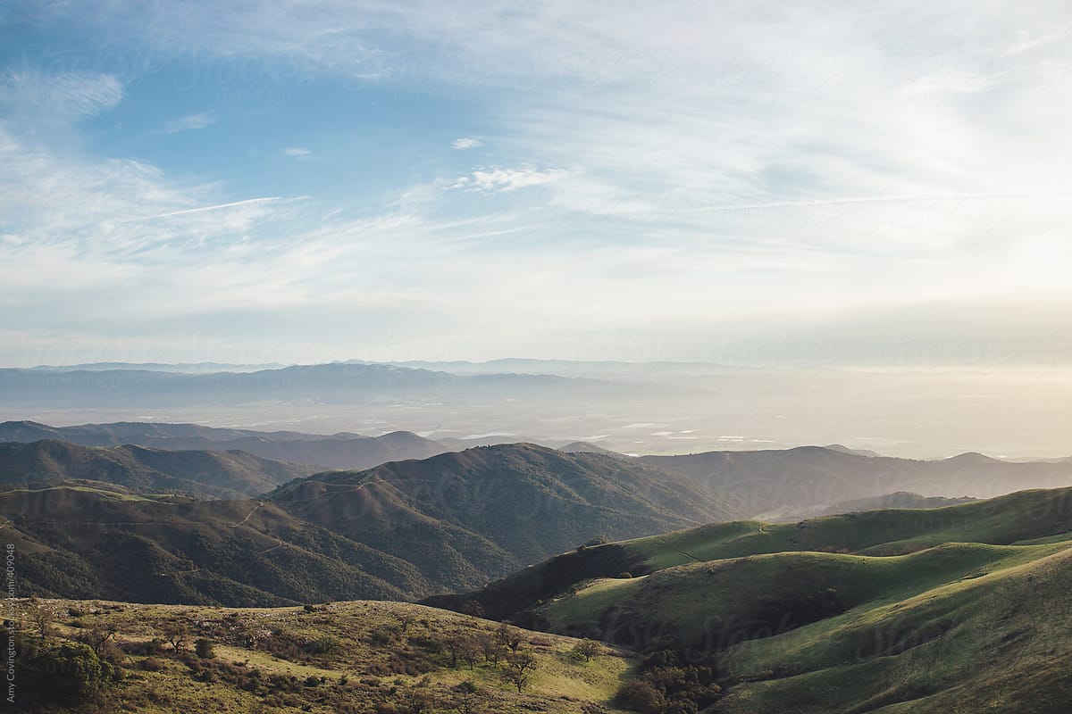 "Green Hills Looking Down On A Valley" by Stocksy Contributor "Amy ...