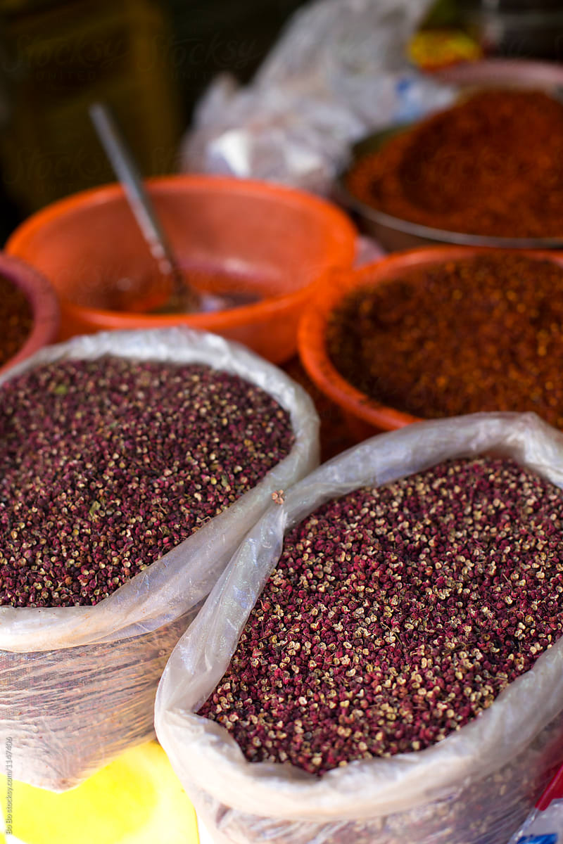 "Food On Chinese Fresh Markets" by Stocksy Contributor "Bo Bo" - Stocksy