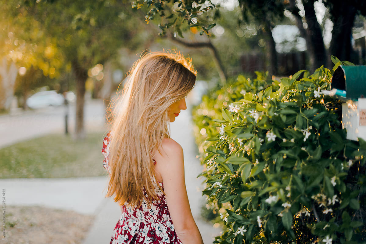 "Pink Wall Girl" by Stocksy Contributor "Ryan Ahern" - Stocksy