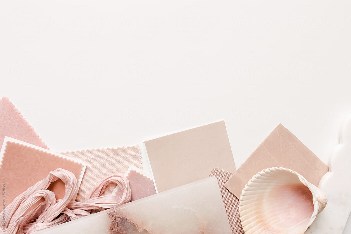 "Samples In A Blush Pink Palette" by Stocksy Contributor "Kelly Knox ...