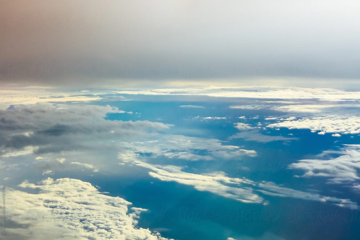 "Aerial View Of Clouds Under Dramatic Sky" by Stocksy Contributor "Luis ...