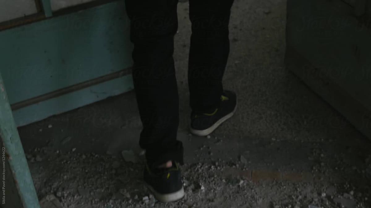"Young Man Urban Exploring An Old Building" by Stocksy Contributor ...