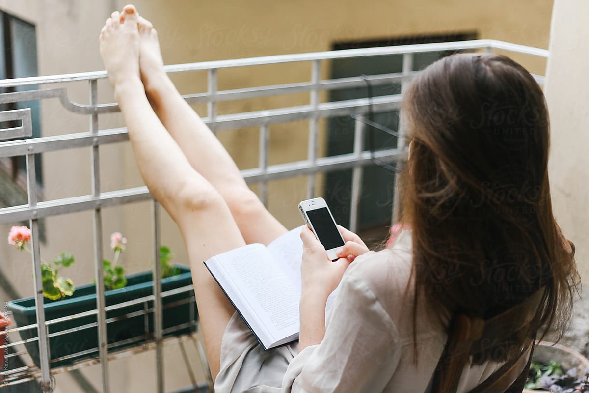 "Woman Browsing On Her Mobile Phone, Outdoor" by Stocksy Contributor ...