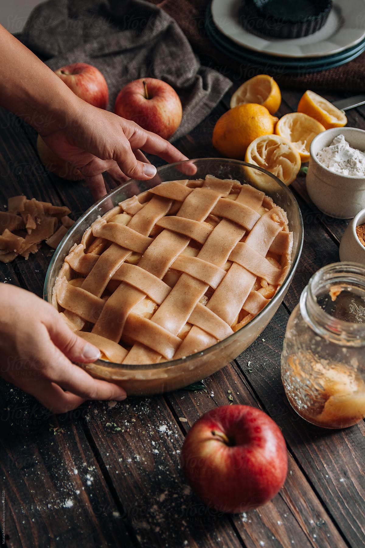"Making An Apple Pie" by Stocksy Contributor "Nataša Mandić" - Stocksy