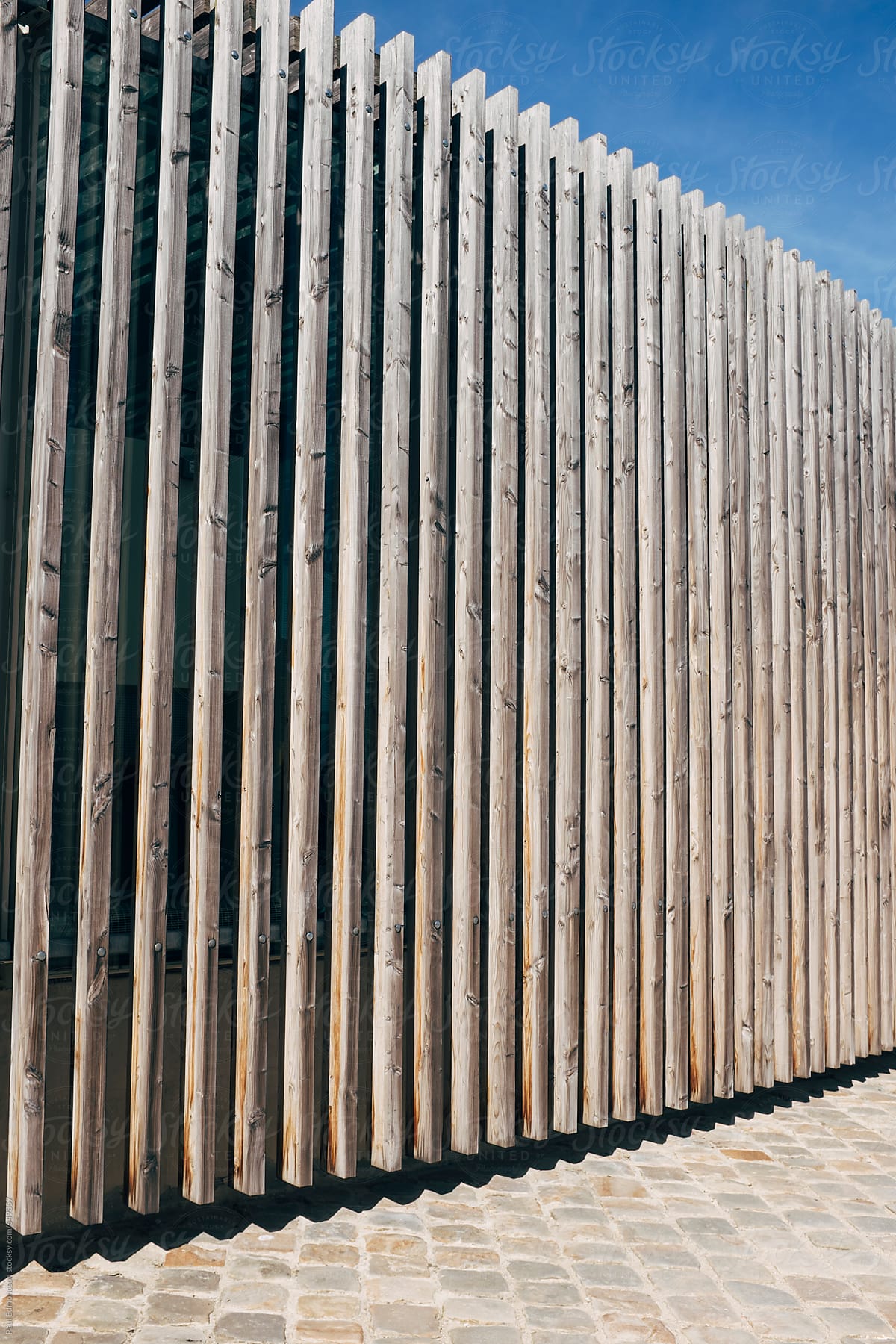 "Detail Of Modern Wood Wall Exterior" by Stocksy Contributor "Rialto ...