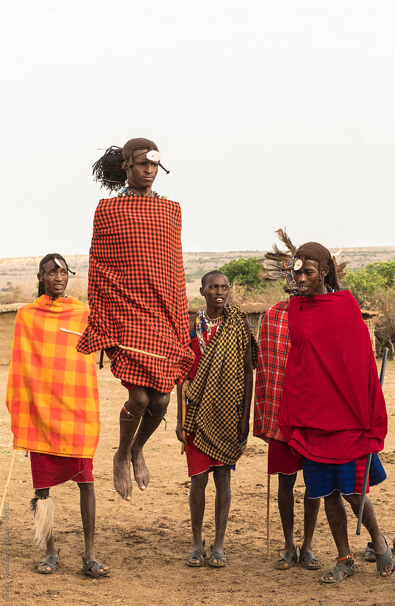 "Maasai Man Jumping" by Stocksy Contributor "Marilar Irastorza" - Stocksy