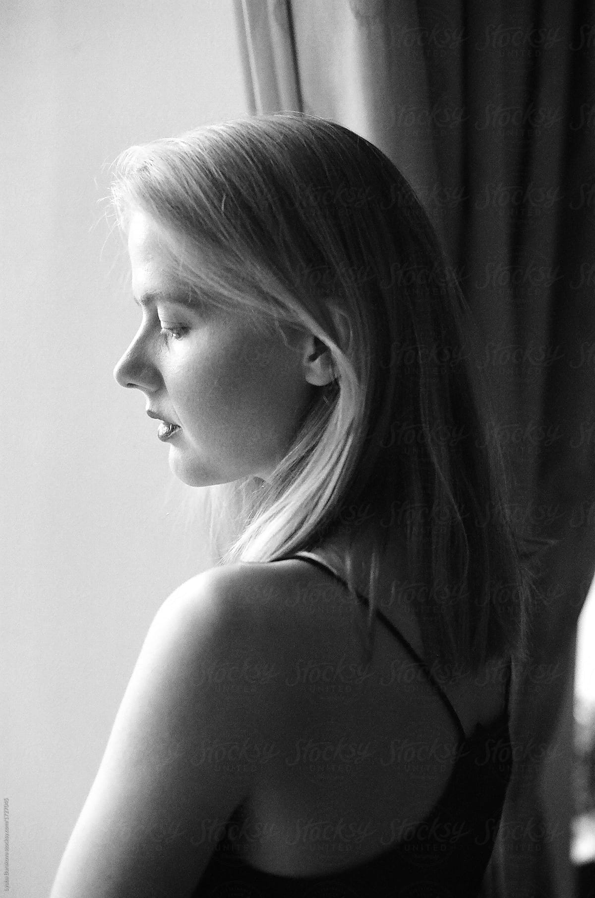 "Black And White Portrait Of Young Woman" by Stocksy Contributor "Amor ...