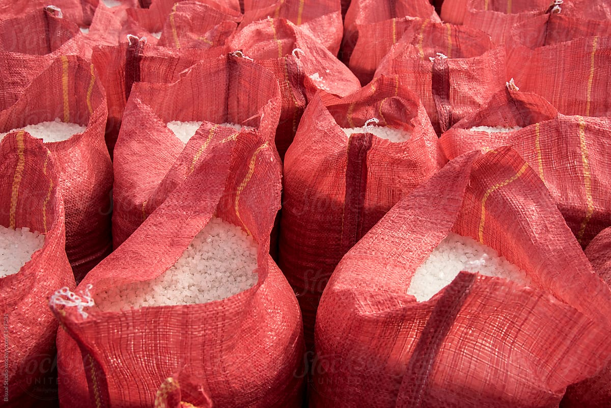 "Overhead View Of Tyed Bags With Salt" by Stocksy Contributor "Bisual ...