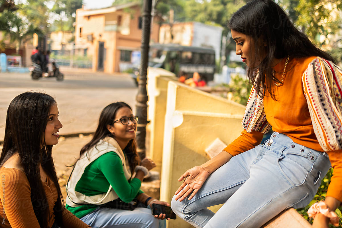 "Happy Girls Making Interaction And Conversation" by Stocksy ...