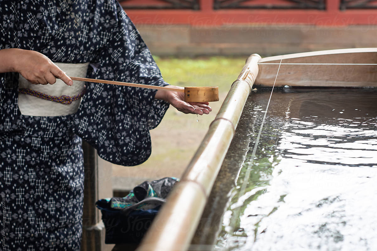 "Shrine Water Cleansing" by Stocksy Contributor "Gillian Vann" - Stocksy