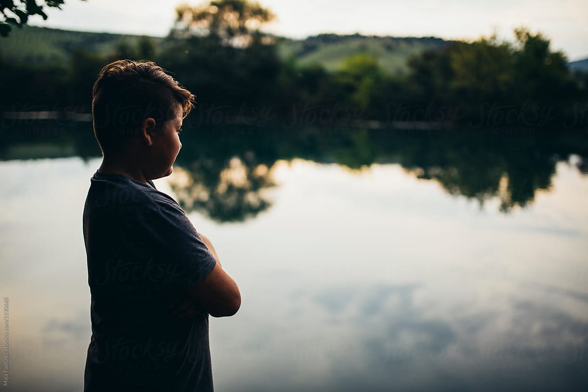 Little Boy Near The River By Stocksy Contributor Maja Topcagic Little Boy Near The River By Stocksy Contributor Maja Topcagic